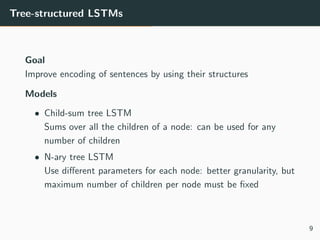 Introduction to Tree-LSTMs | PPT