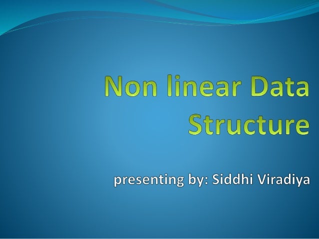 Non Linear Data Structure -introduction Of Tree