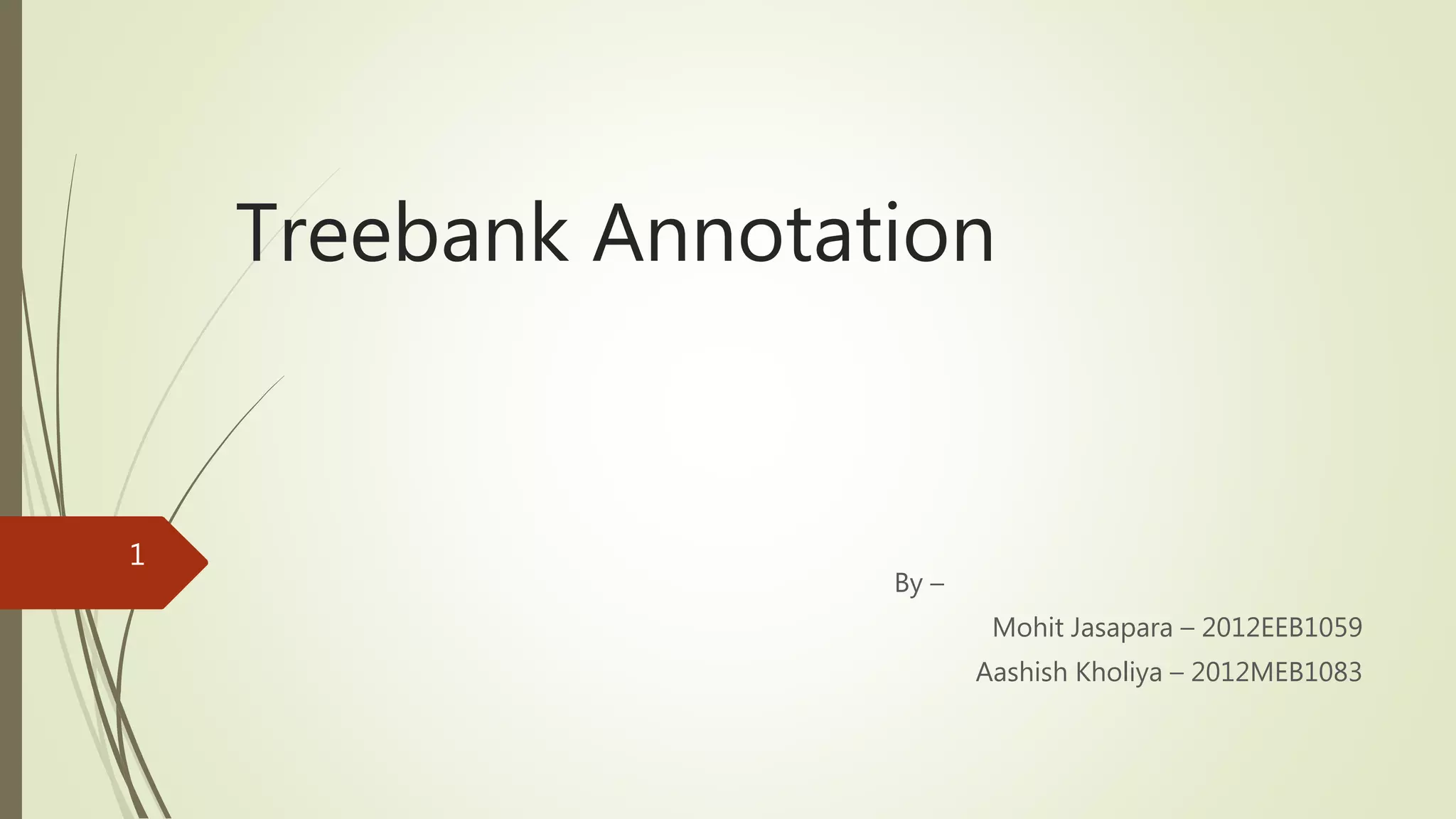 Treebank annotation | PPTX