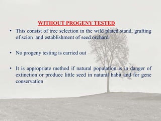 Tree breeding methods | PPTX