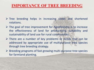 Tree breeding methods | PPTX