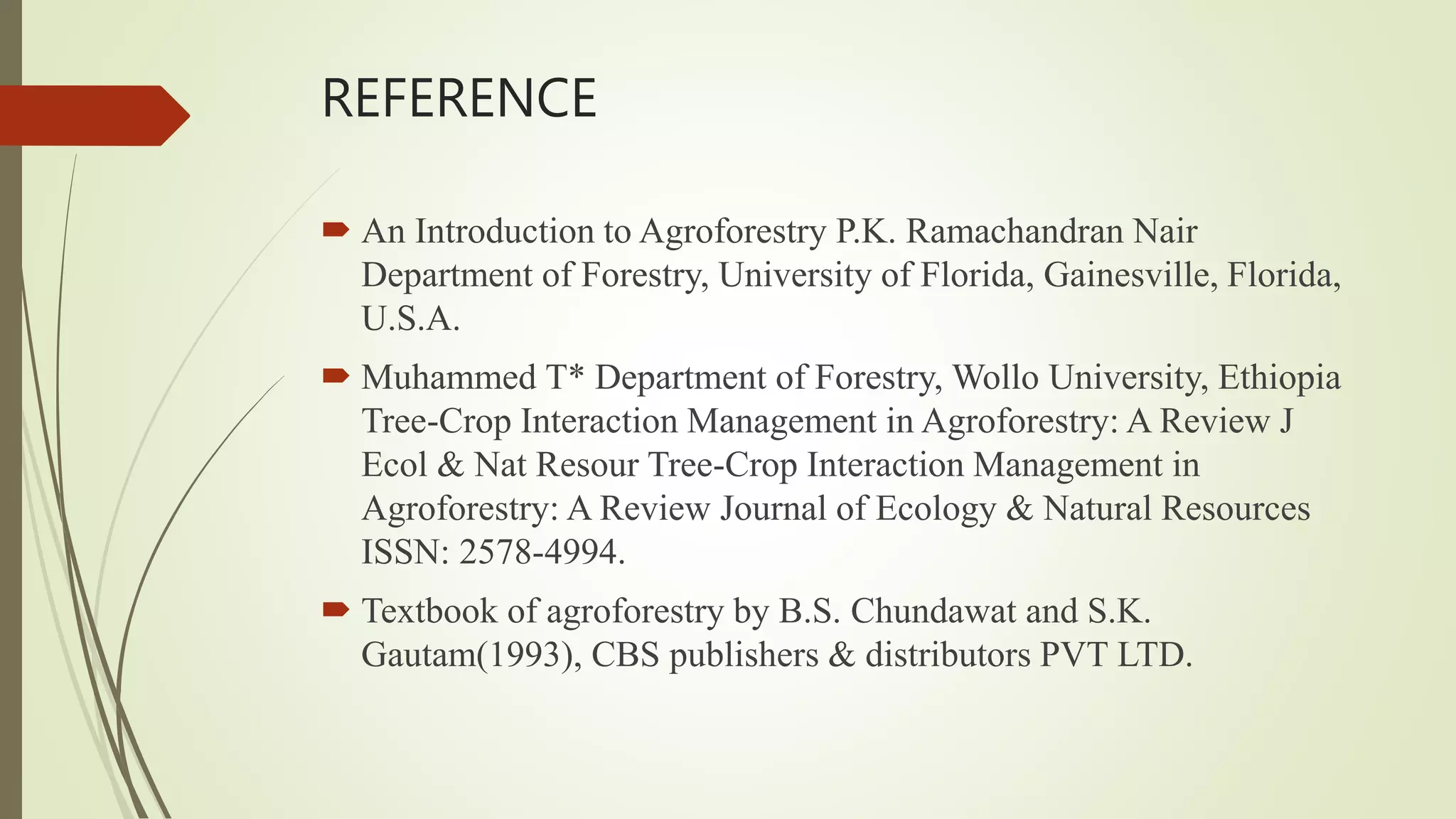 Tree crop interaction under agroforestry | PPTX