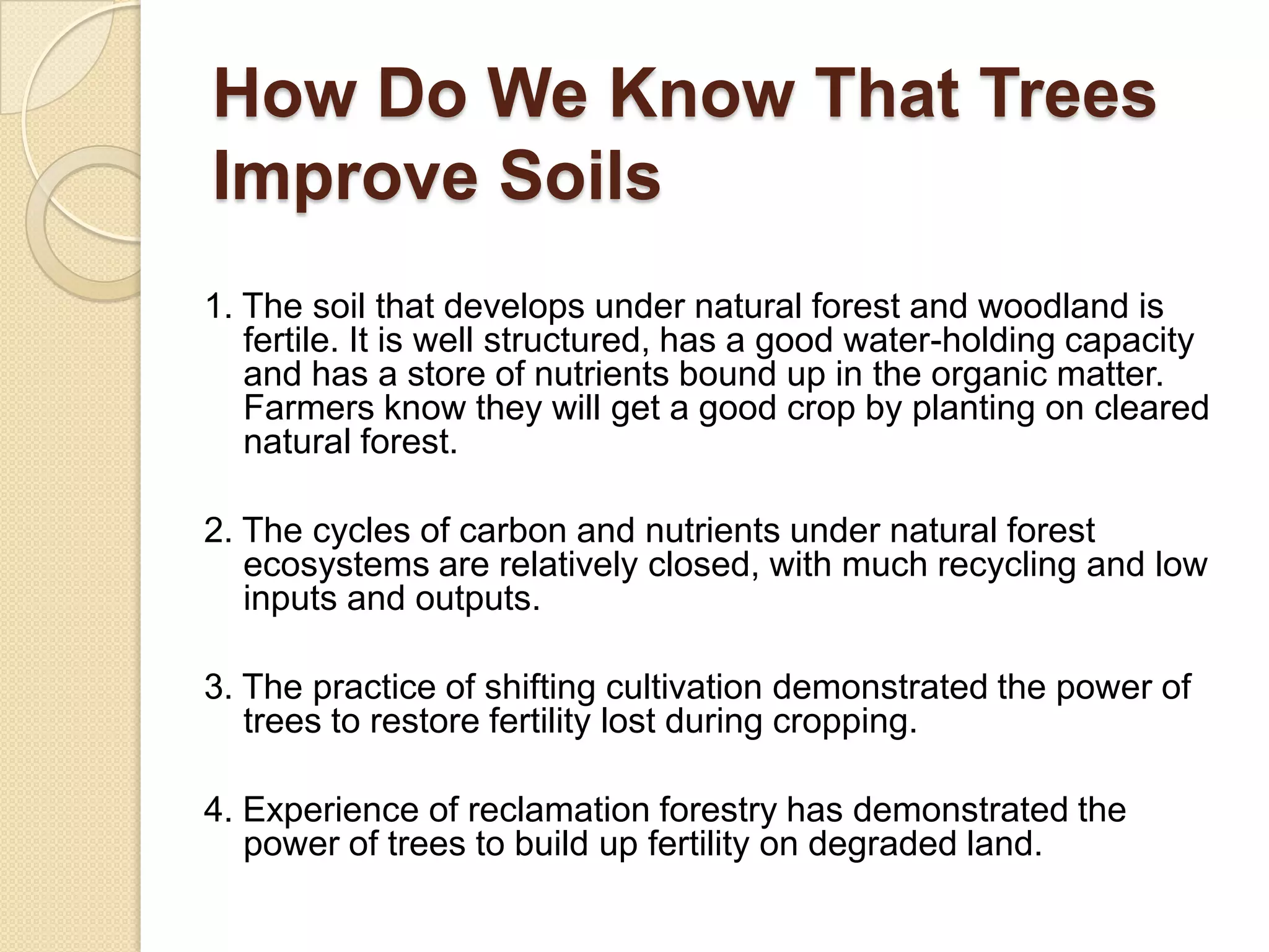 Tree cropping system for reclamation of problem soil | PPT