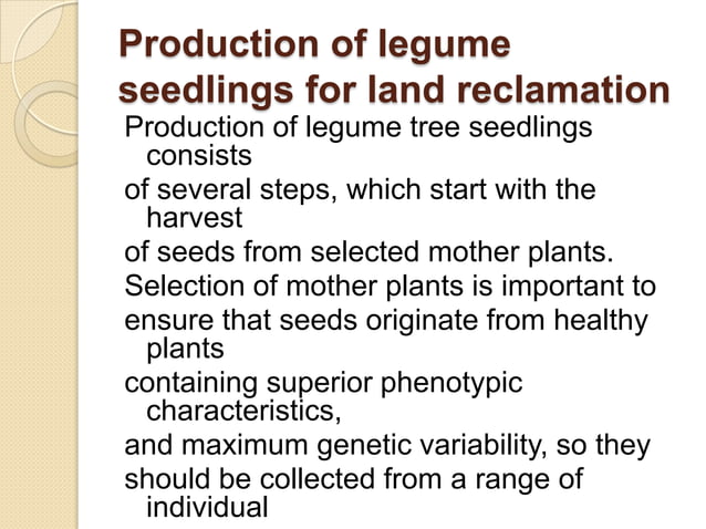 Tree cropping system for reclamation of problem soil | PPT