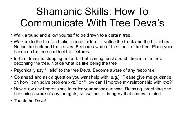Shamanic Skills: Communicating With Tree Deva’s