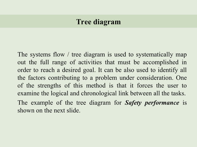 Tree diagram details description and analysis | PPT