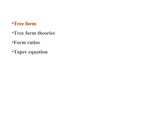 Tree forms | PPT