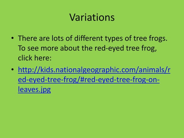 Tree frogs powerpoint | PPT
