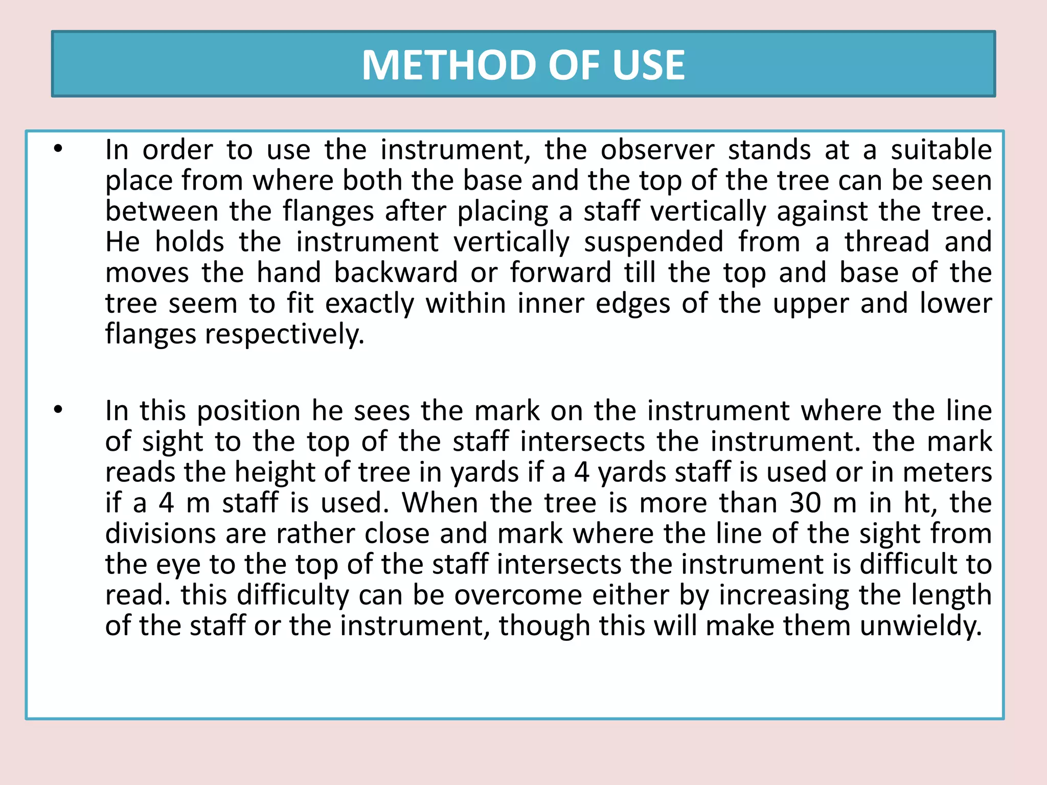 Tree height measurement methods | PPTX