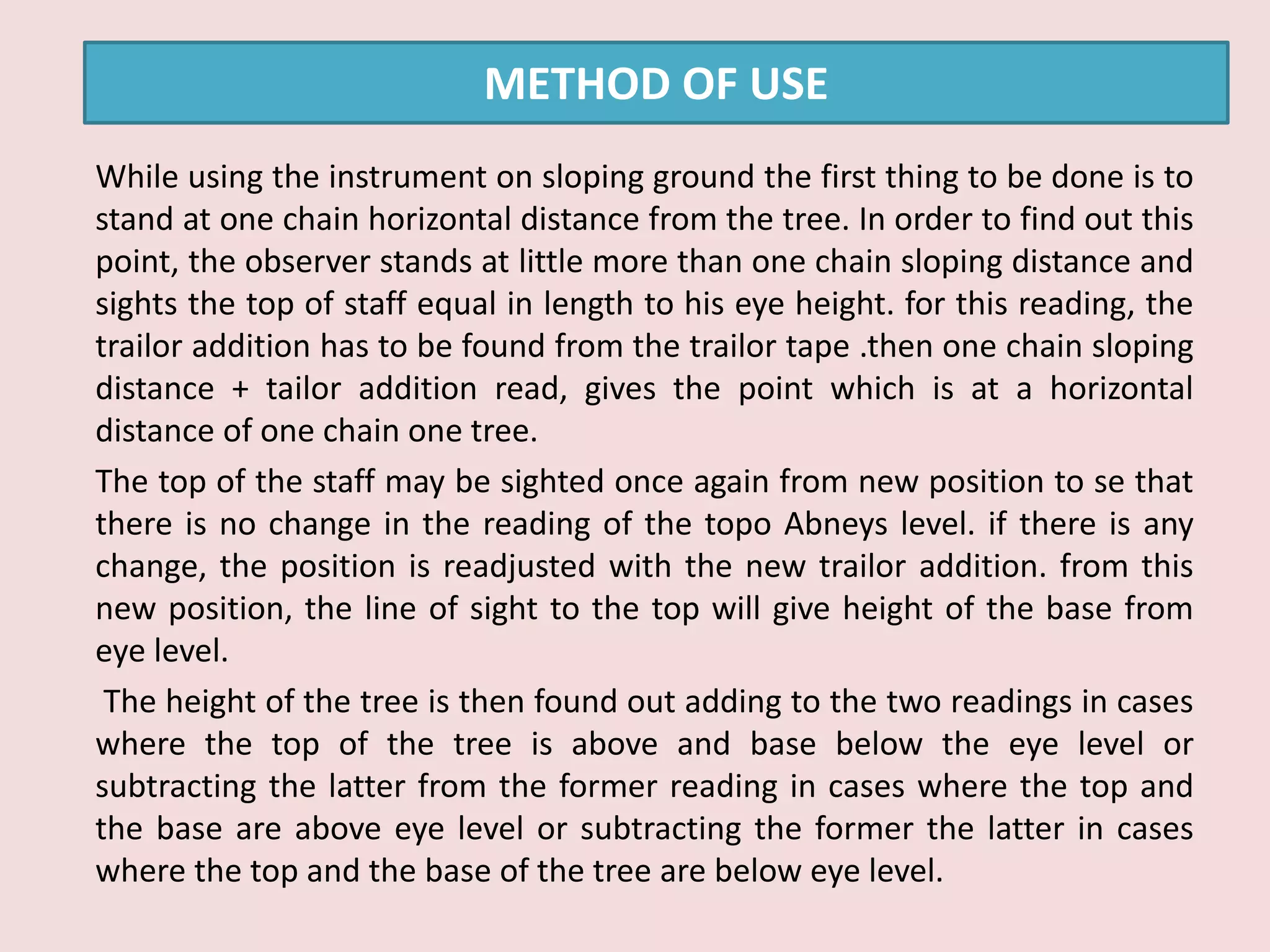 Tree height measurement methods | PPTX