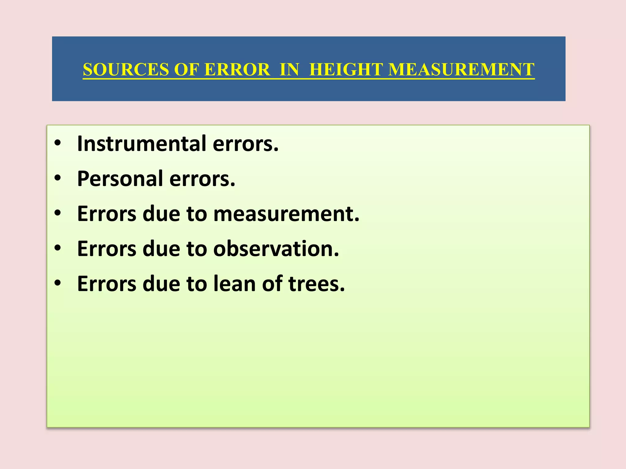Tree height measurement methods | PPTX