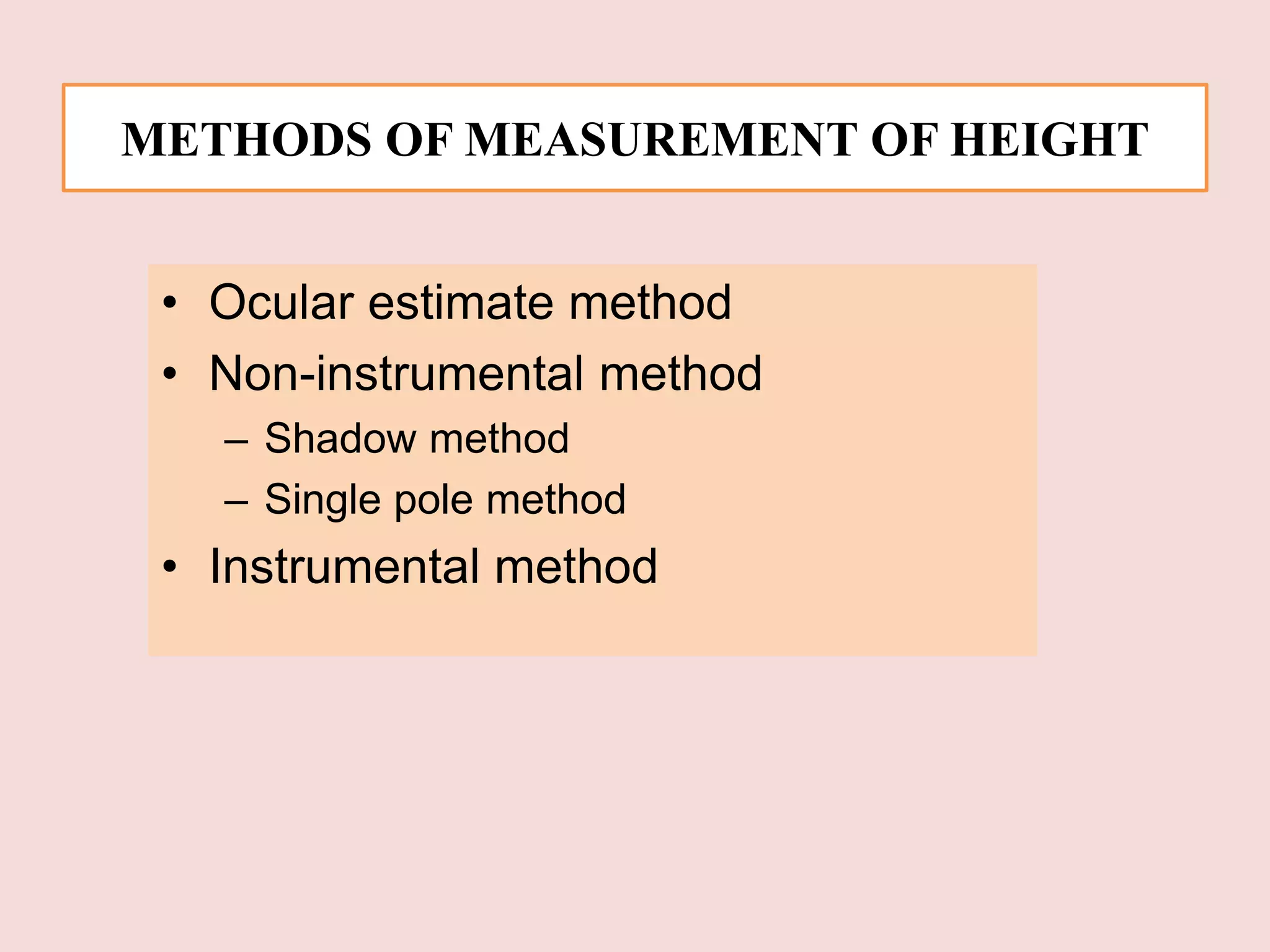 Tree height measurement methods | PPTX