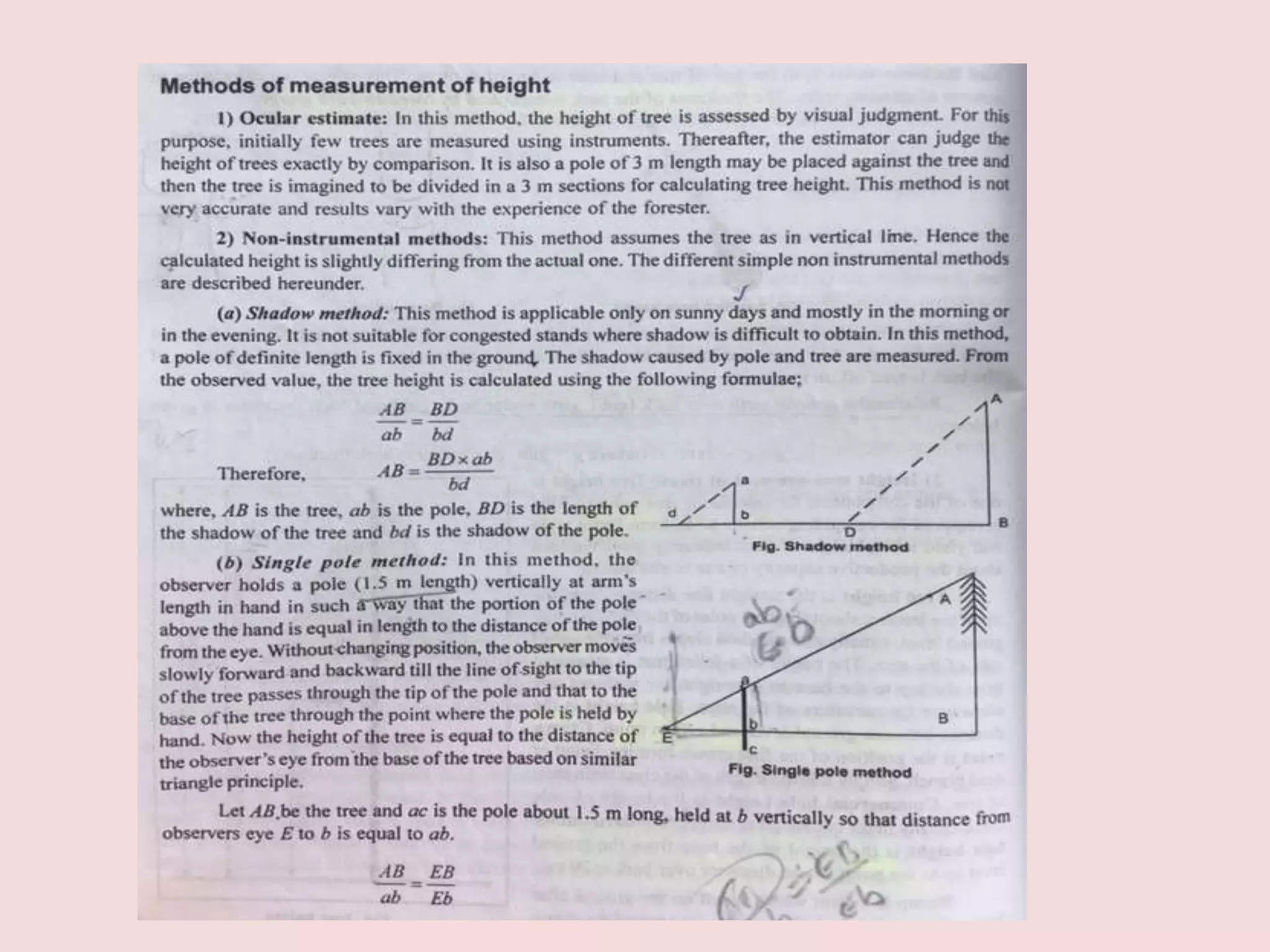 Tree height measurement methods | PPTX