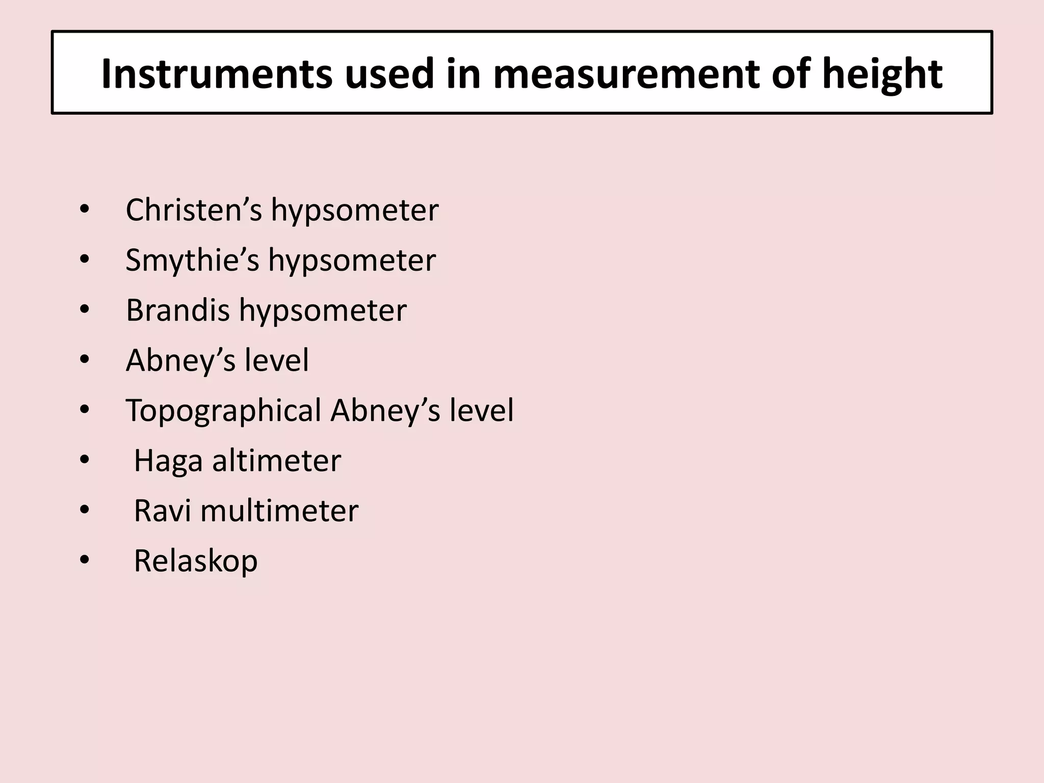 Tree height measurement methods | PPTX
