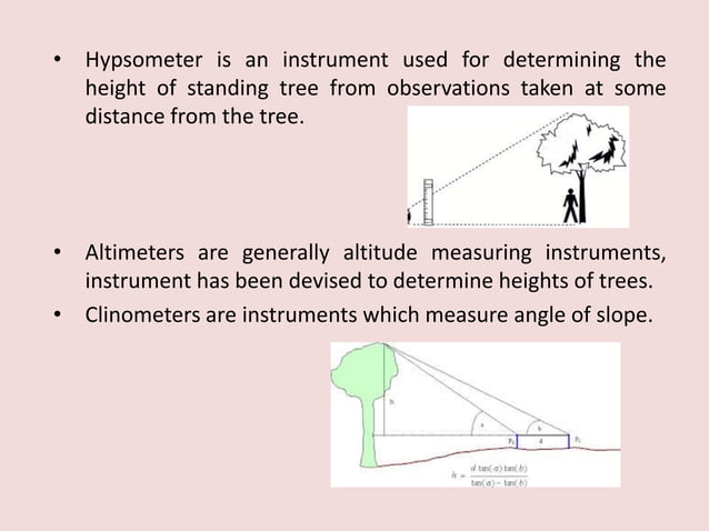 Tree height measurement methods | PPTX