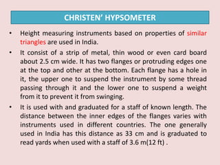 Tree height measurement methods | PPTX