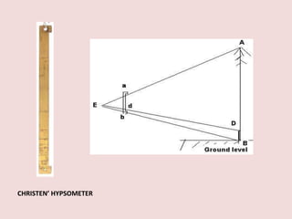 Tree height measurement methods | PPTX