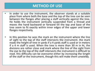 Tree height measurement methods | PPTX