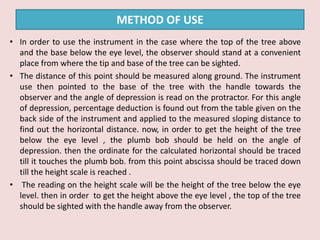 Tree height measurement methods | PPTX