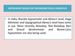 Tree height measurement methods | PPTX