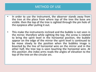 Tree height measurement methods | PPTX