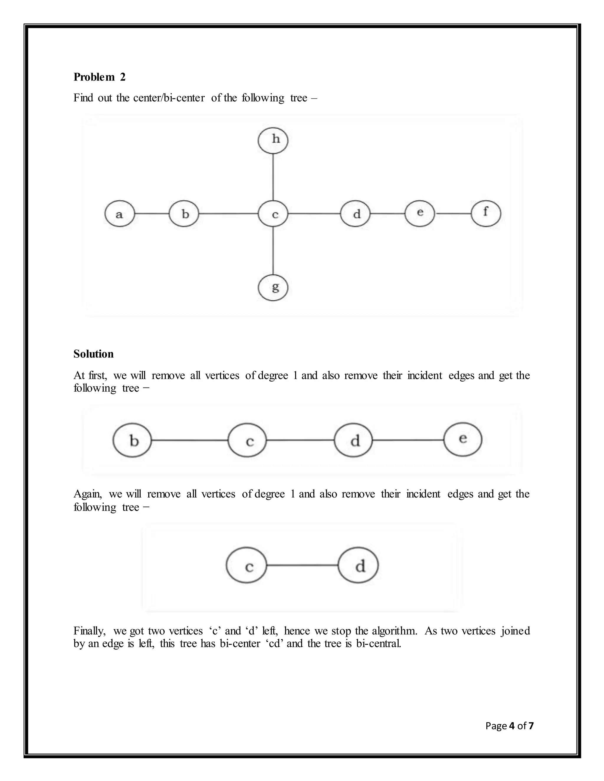 Tree in discrete structure | DOCX