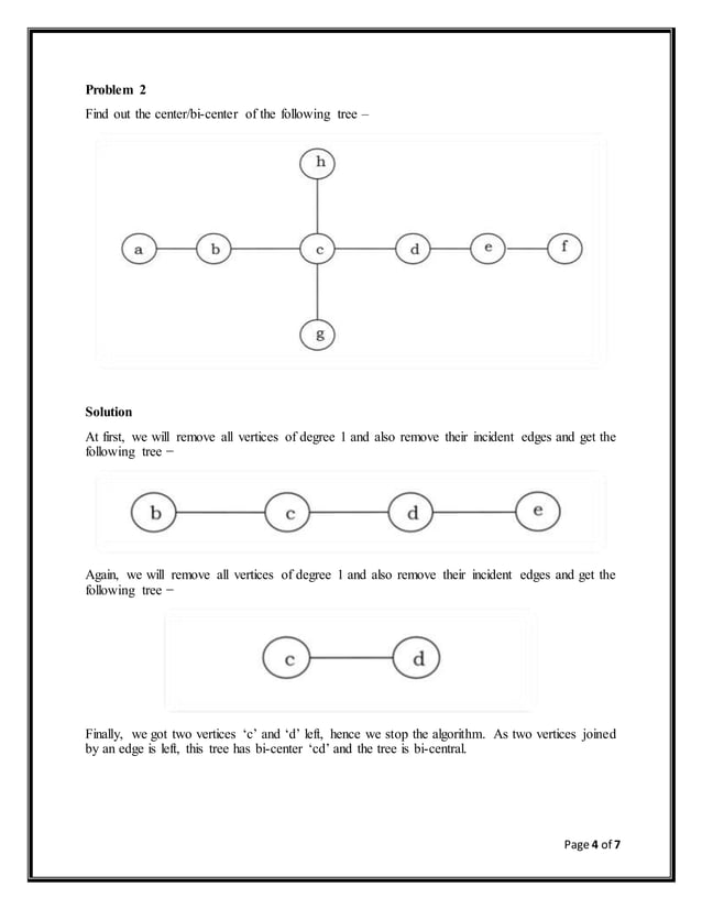 Tree in discrete structure | DOCX | Computing | Technology & Computing