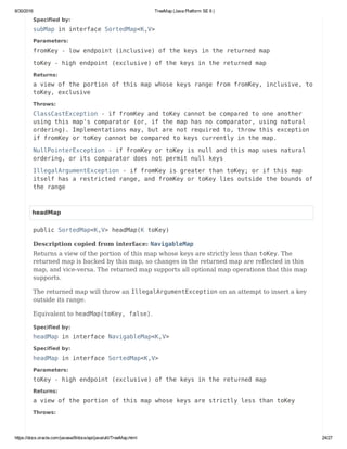 Tree map (java platform se 8 ) | PDF