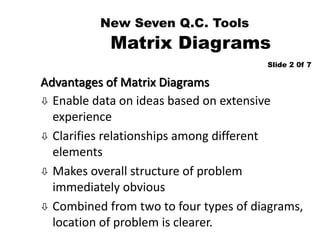 Tree, matrix and arrow diagram | PPTX