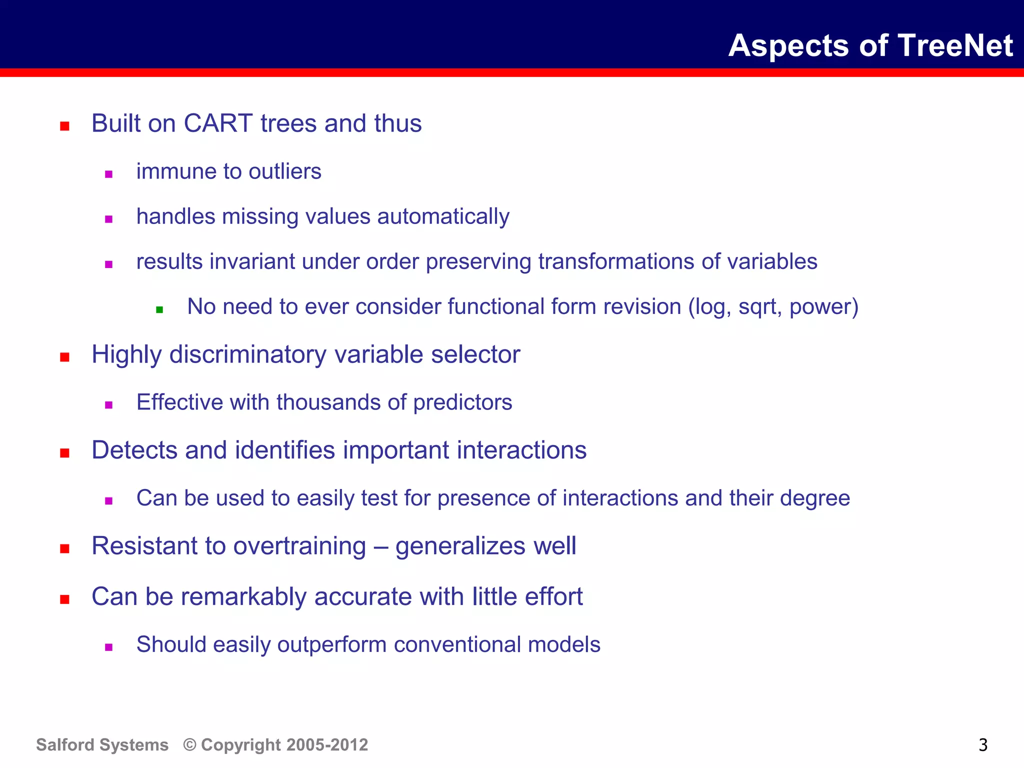 TreeNet Overview - Updated October 2012 | PPT