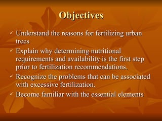 Tree nutrition and fertilization 09 | PPT