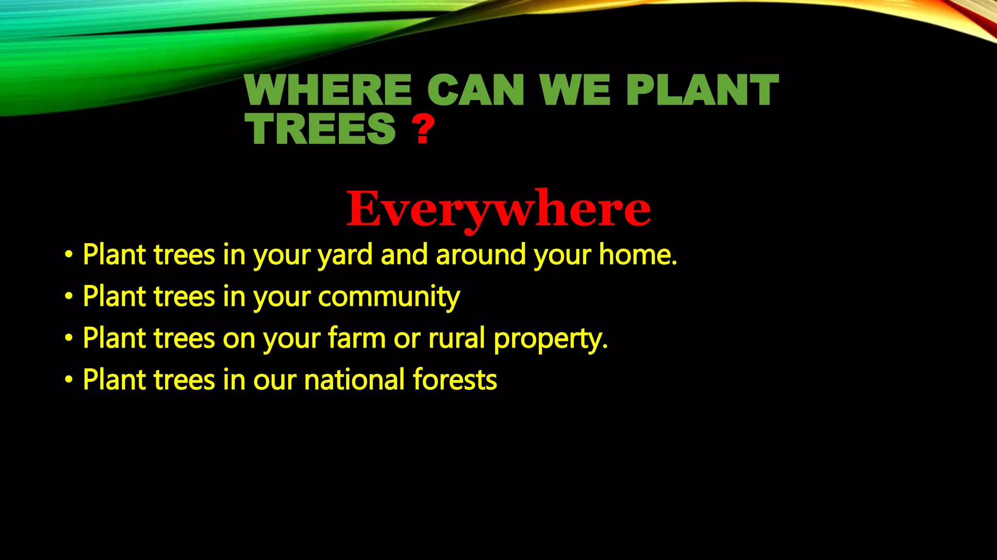 Tree plantation | PPTX