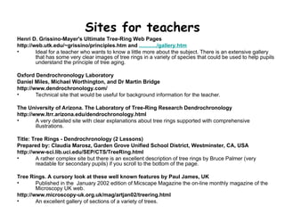 Power Point on Tree Rings and Dendrochronology.ppt
