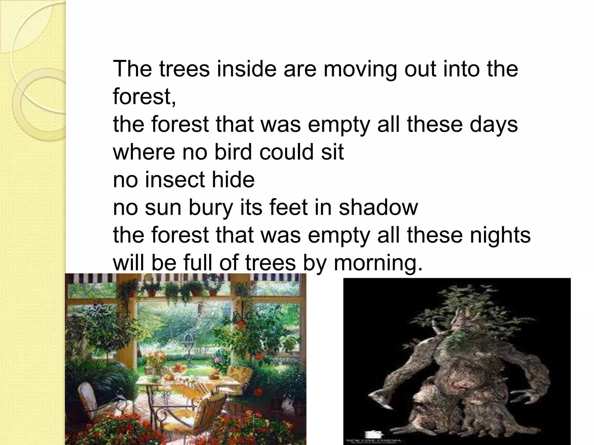THE TREES (POEM BY ADRIENNA RICH) | PPTX