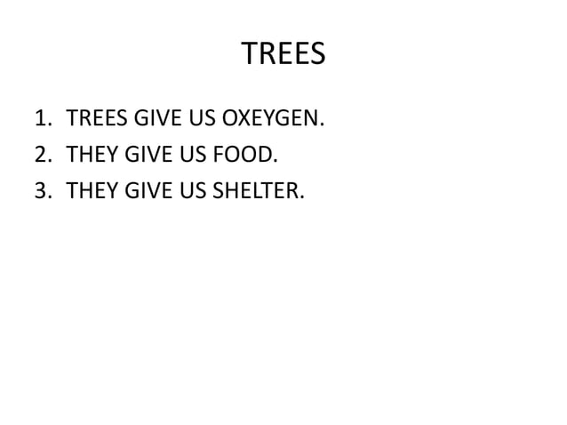 Presentation about trees | PPTX