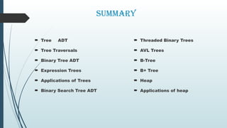 Trees, Basic Terminology and Binary Trees | PPTX