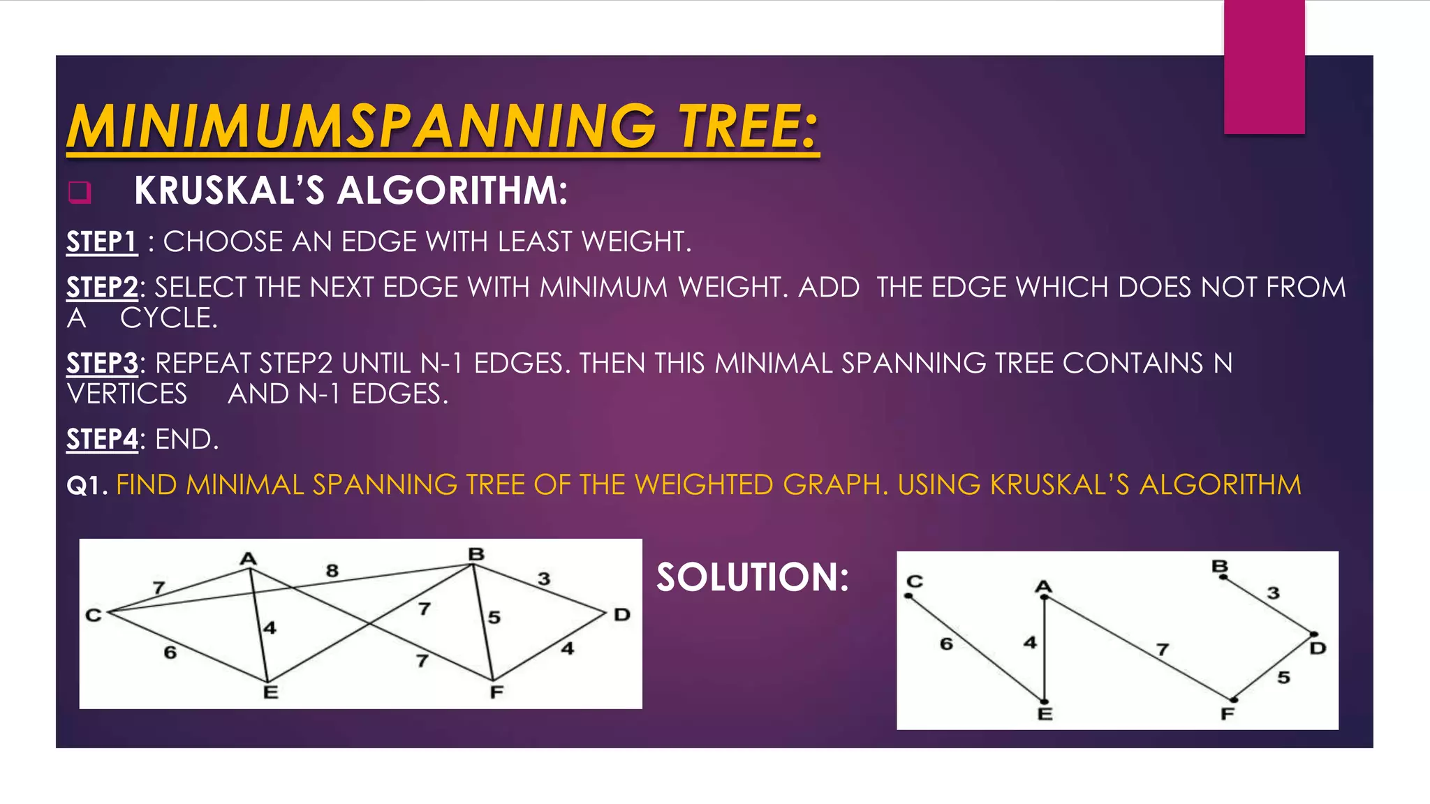 Trees and graphs | PPTX