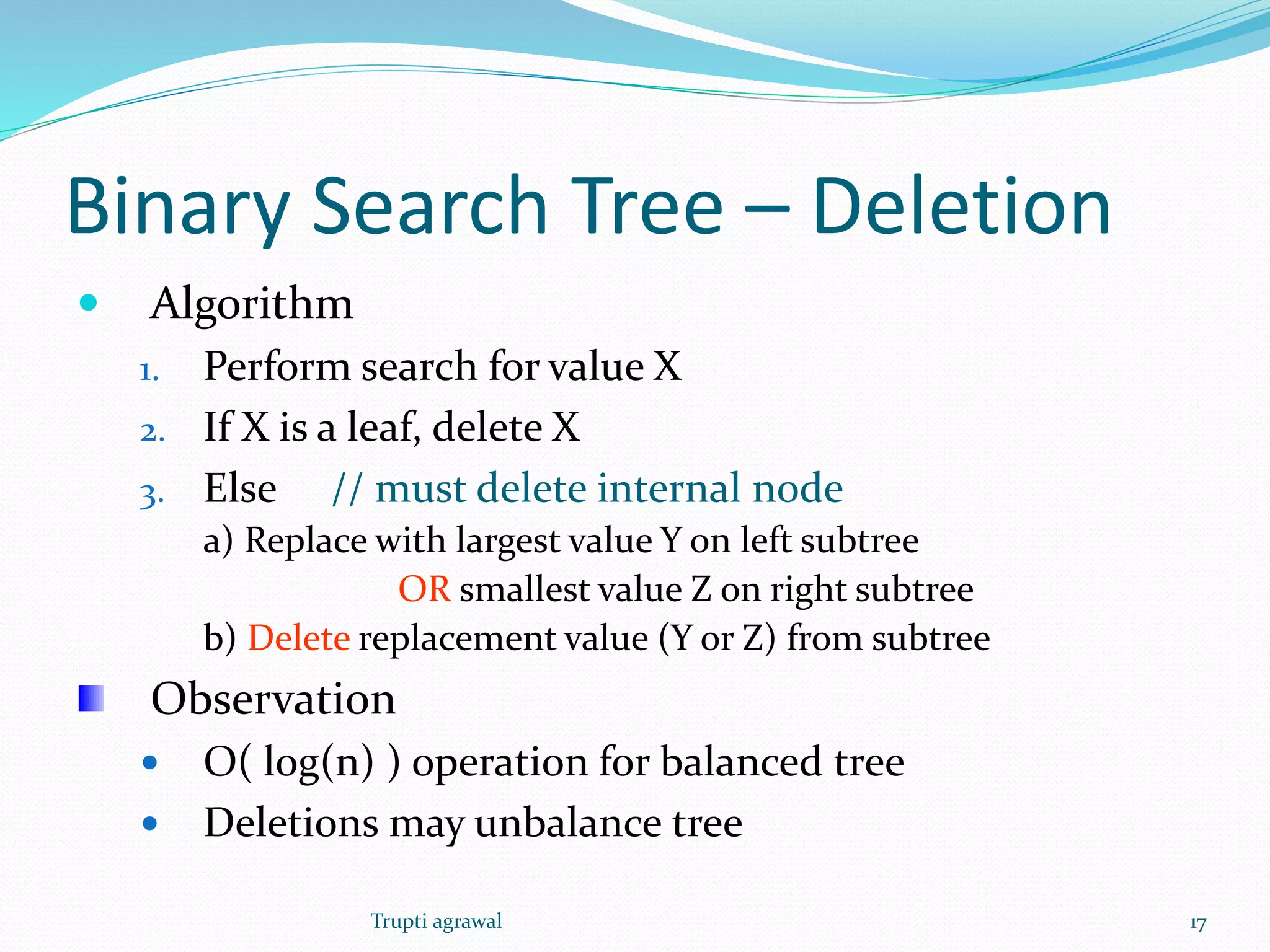 Trees (data structure) | PPTX | Programming Languages | Computing