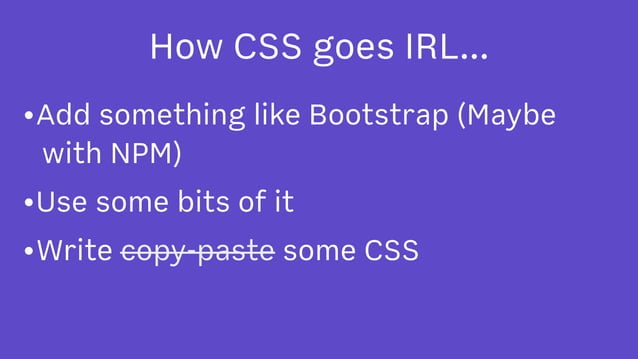 Treeshaking your CSS | PPT