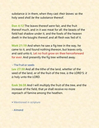 Trees mentioned in scripture | DOCX