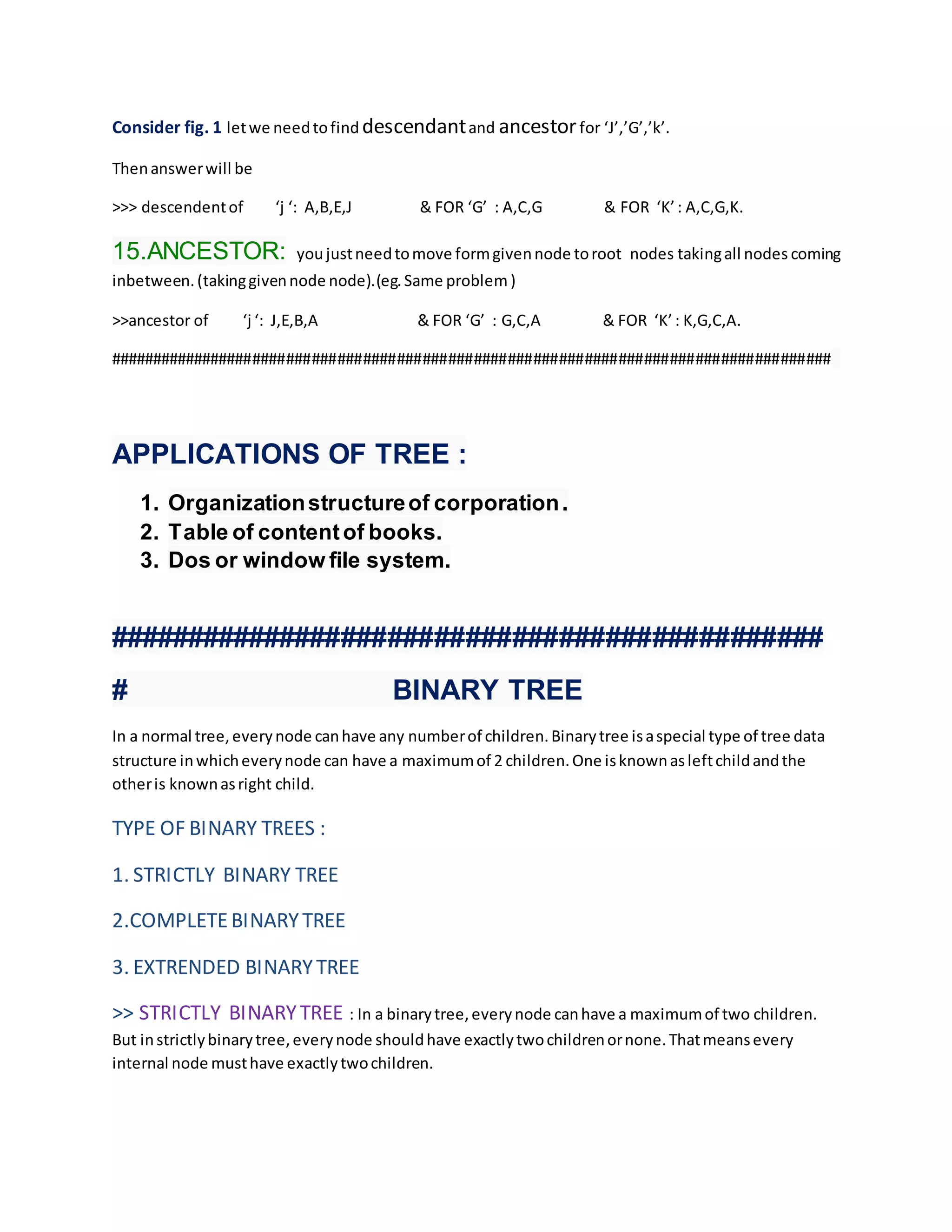 Trees in data structrures | DOCX