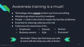 Cybersecurity Awareness Training Presentation v1.0 | PDF