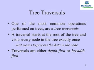 Tree traversal | PPT | Programming Languages | Computing