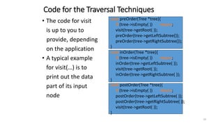 Tree traversal techniques | PPTX