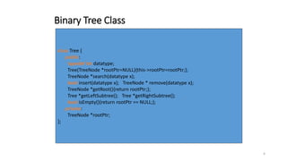 Tree traversal techniques | PPTX