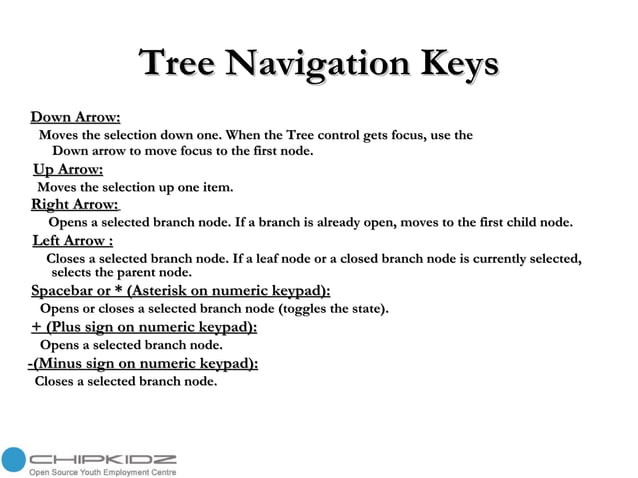 Tree User Interaction Ppt
