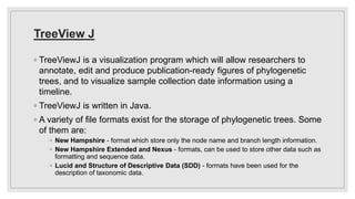Phylogenetic Tree viewing softwares | PPT