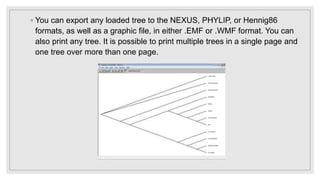 Phylogenetic Tree viewing softwares | PPT