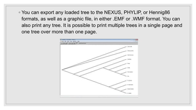 Phylogenetic Tree viewing softwares | PPT