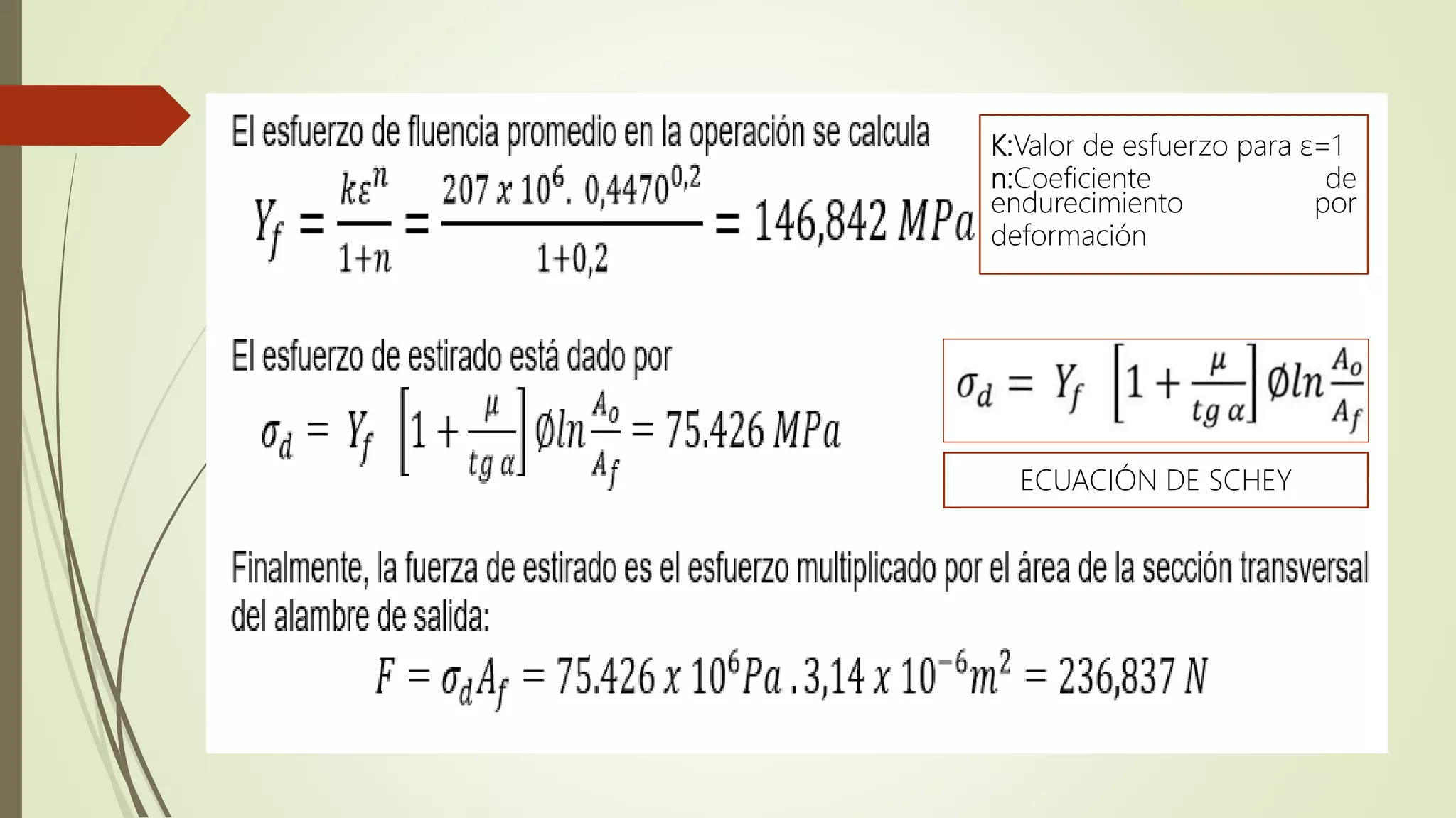Proceso de Trefilado en Materiales Metálicos | PPTX